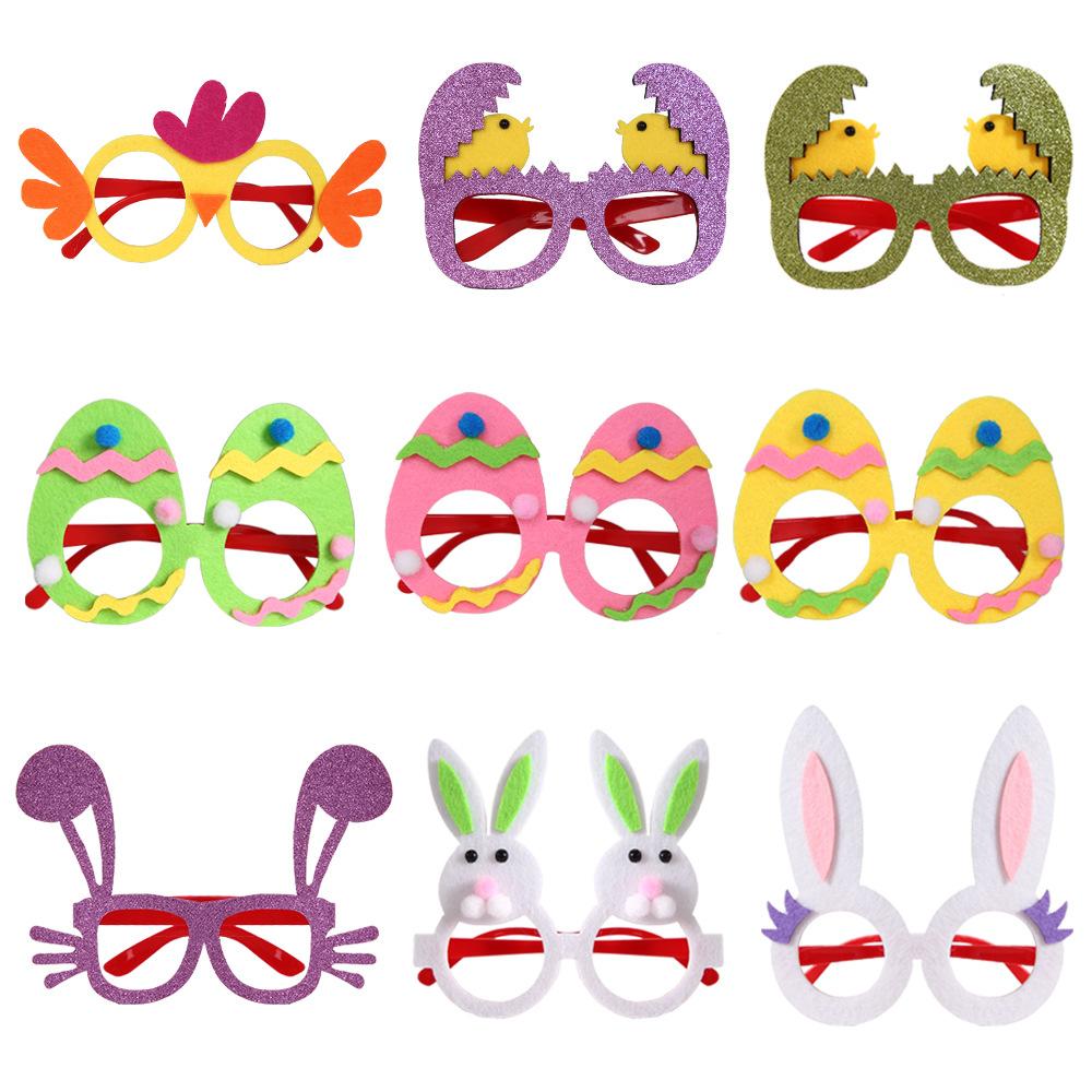 Easter Party Glasses Easter Egg Chick Easter Rabbit Bunny-Paper Glasse ...