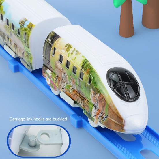 Buy 1 Set Electric Rail Vehicle DIY Scene Interactive Toy Burr-free ...