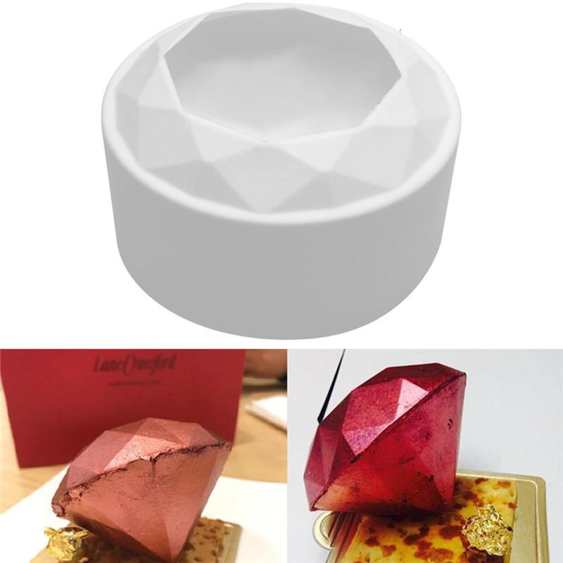 Buy Wtempo7inch Diy Baking Silicone Cake Mold Dessert Diamond Love ...