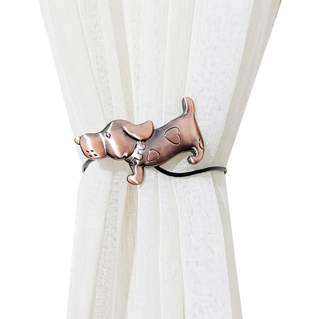 Buy Cute Dog Curtain Tieback Animal Tie Strap Alloy Magnetic Hanging ...