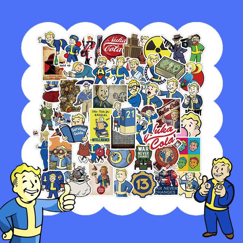 Buy 50 Adhesive Diy Fallout Game Laptop Graffiti Not Sheets Stickers ...