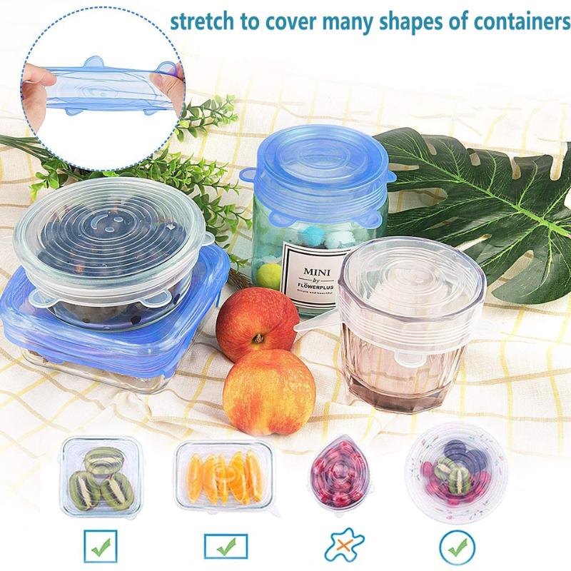 Cheap Silicone Cover Stretch Cover Reusable Sealed Food Packaging Cover ...