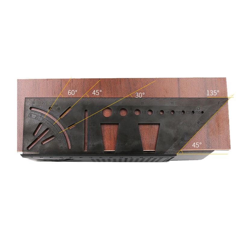 Cheap New Wood Working Ruler 3D Mitre Angle Measuring Gauge Square Size ...