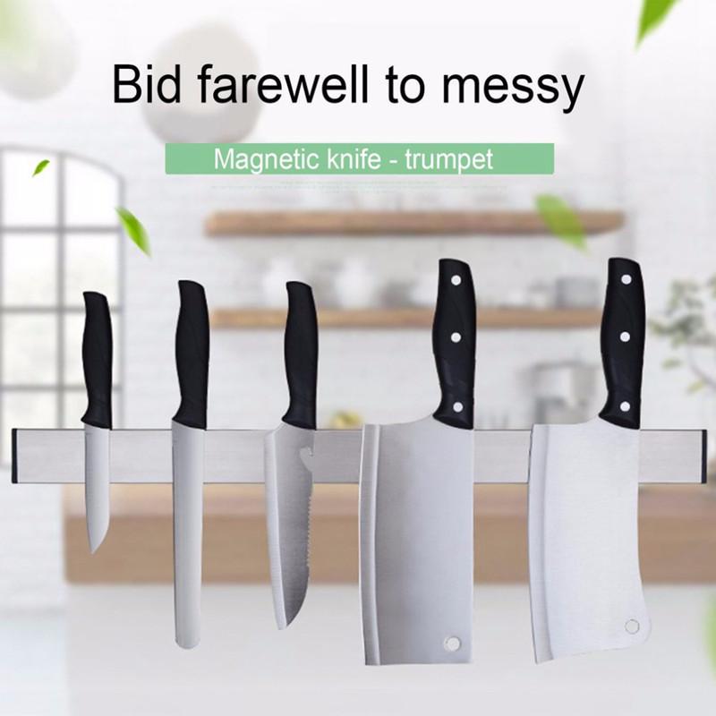 Buy Magnetic Self-adhesive Knife Holder Stainless Steel 304 Block Rack ...