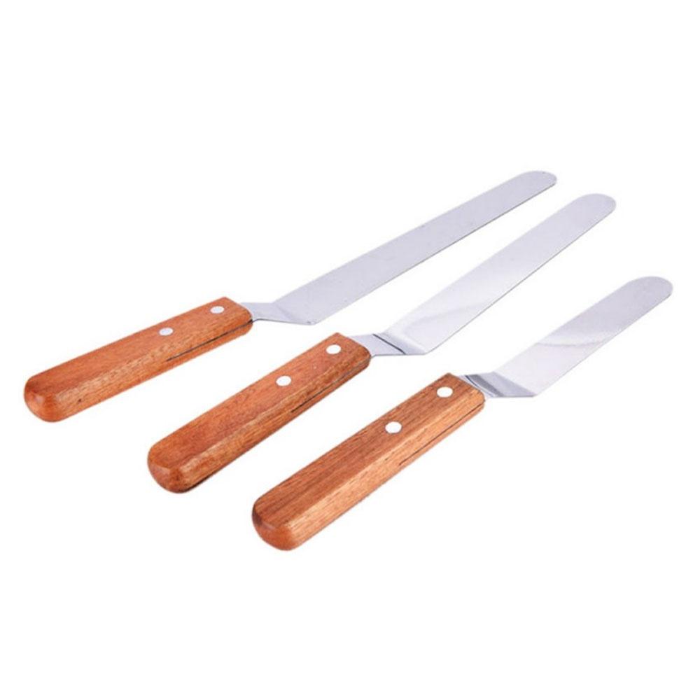 Buy Stainless Steel Cake Cream Knife Smoother Icing Frosting Spreader ...