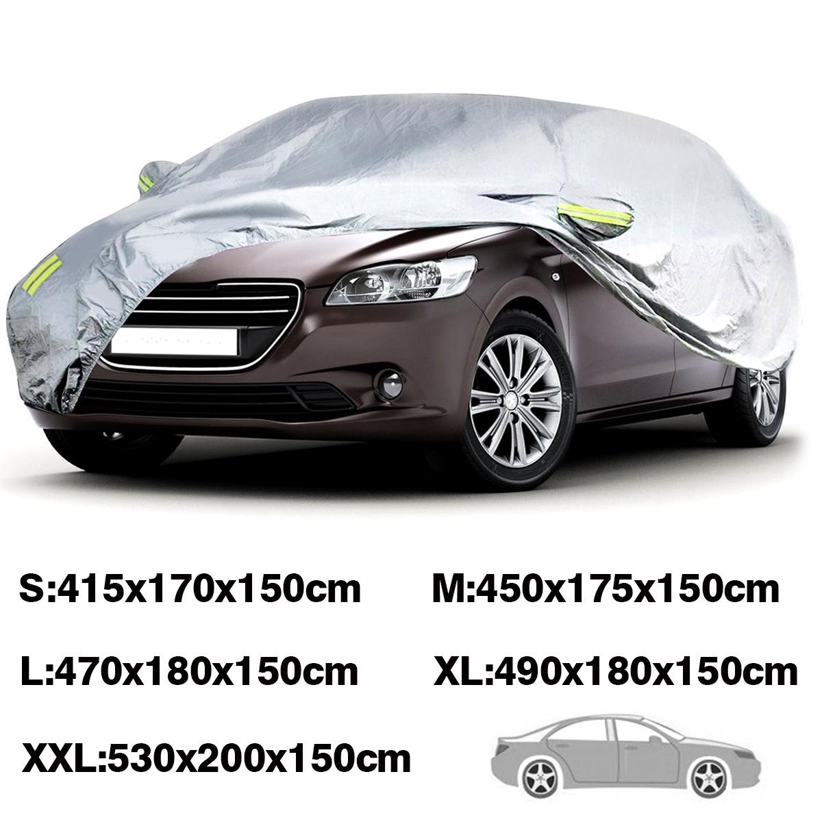 S/M/L/XL/XXL Universal SUV Car Covers Sun UV Snow Dust Resistant ...