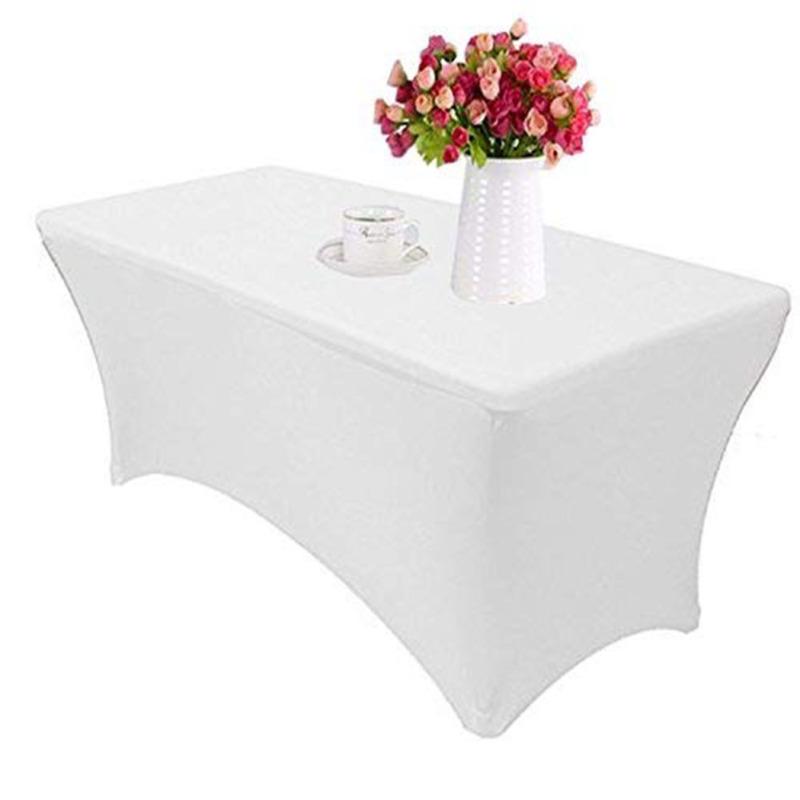 Buy 122*76*76CM Rectangular Table Cover 4-Way Tight Fitted Stretch ...