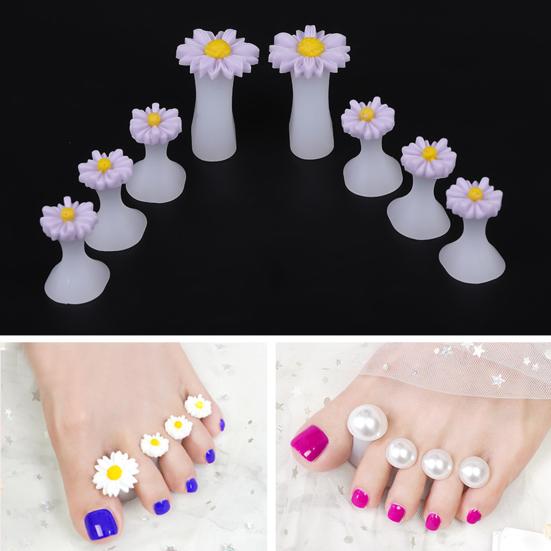 Buy 8Pcs/Set Delicate Soft Mini Toe Separator Toe Separator Cute Soft ...