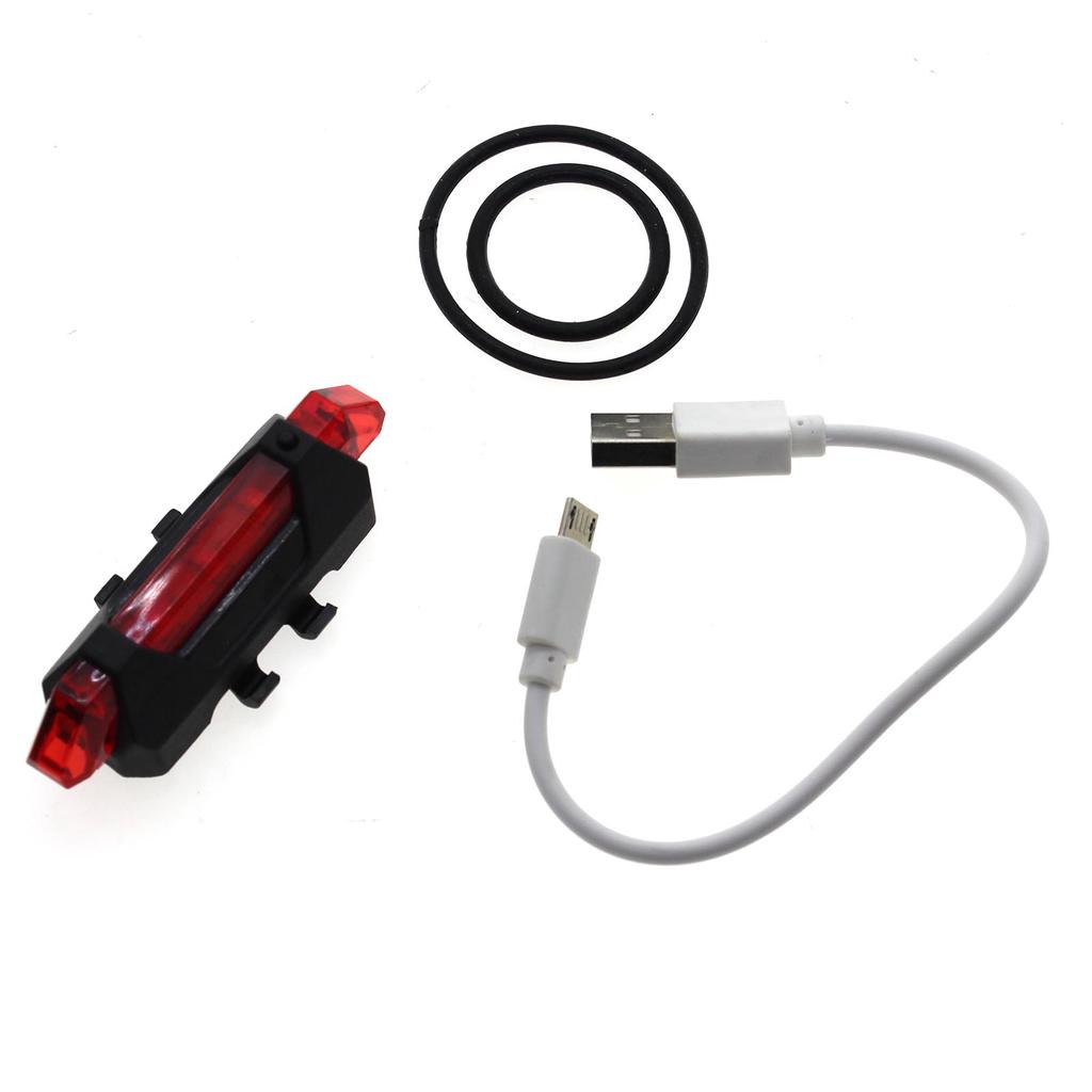 Buy USB Rechargeable LED Bicycle Bike Light Flashing Rear Tail ...