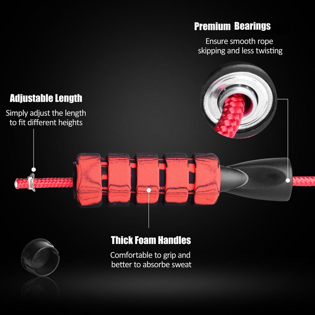 Buy Double Bearing Rope Skipping with Bearings Fitness Training ...