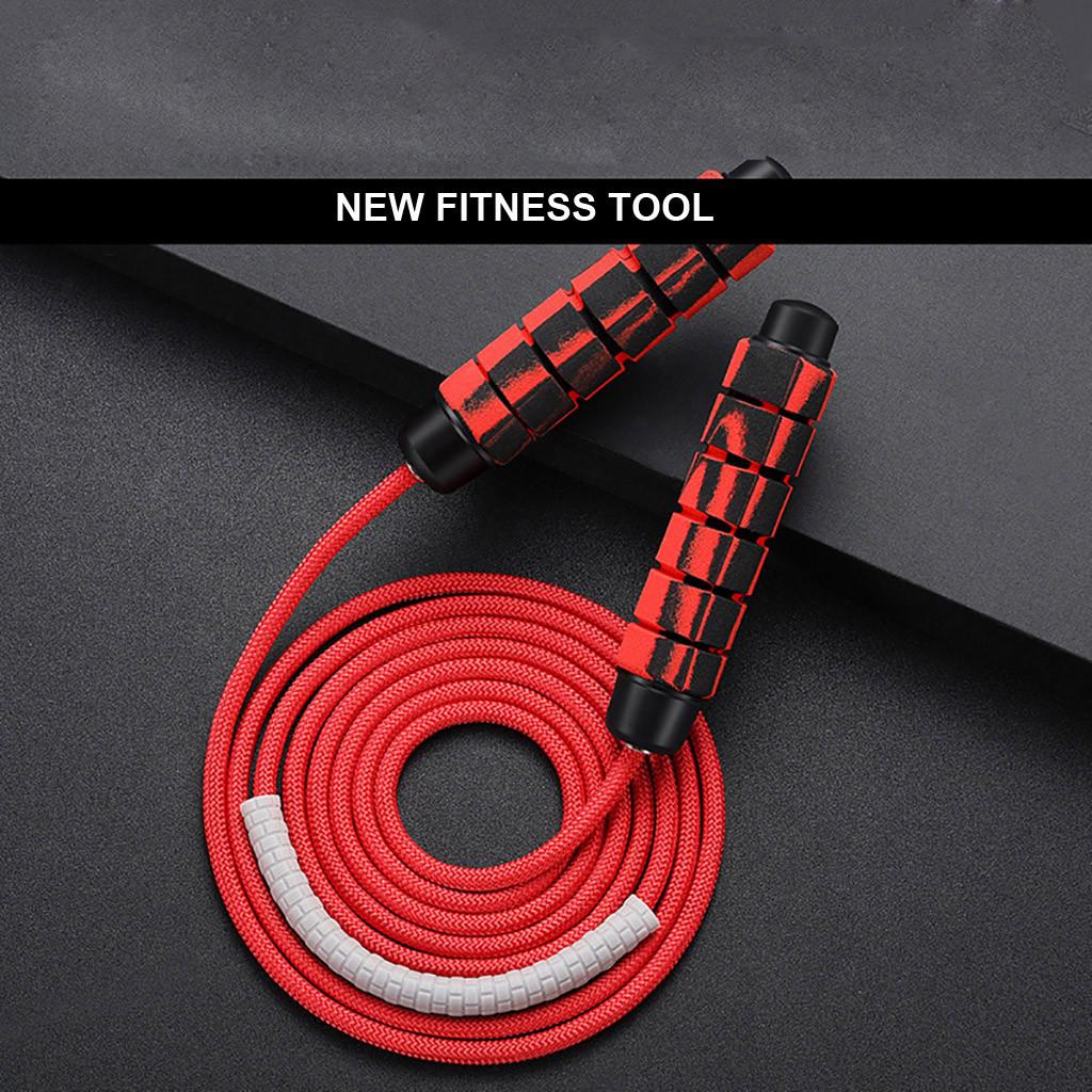 Buy BELIVE Professional Double Ball Bearing Jump Rope Weighted Cotton ...