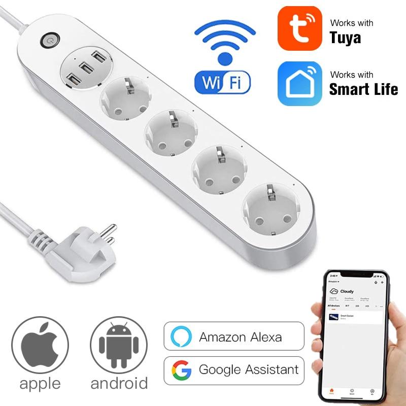 Compre Universal WiFi Smart Power Strip funciona com Alexa Google Home ...