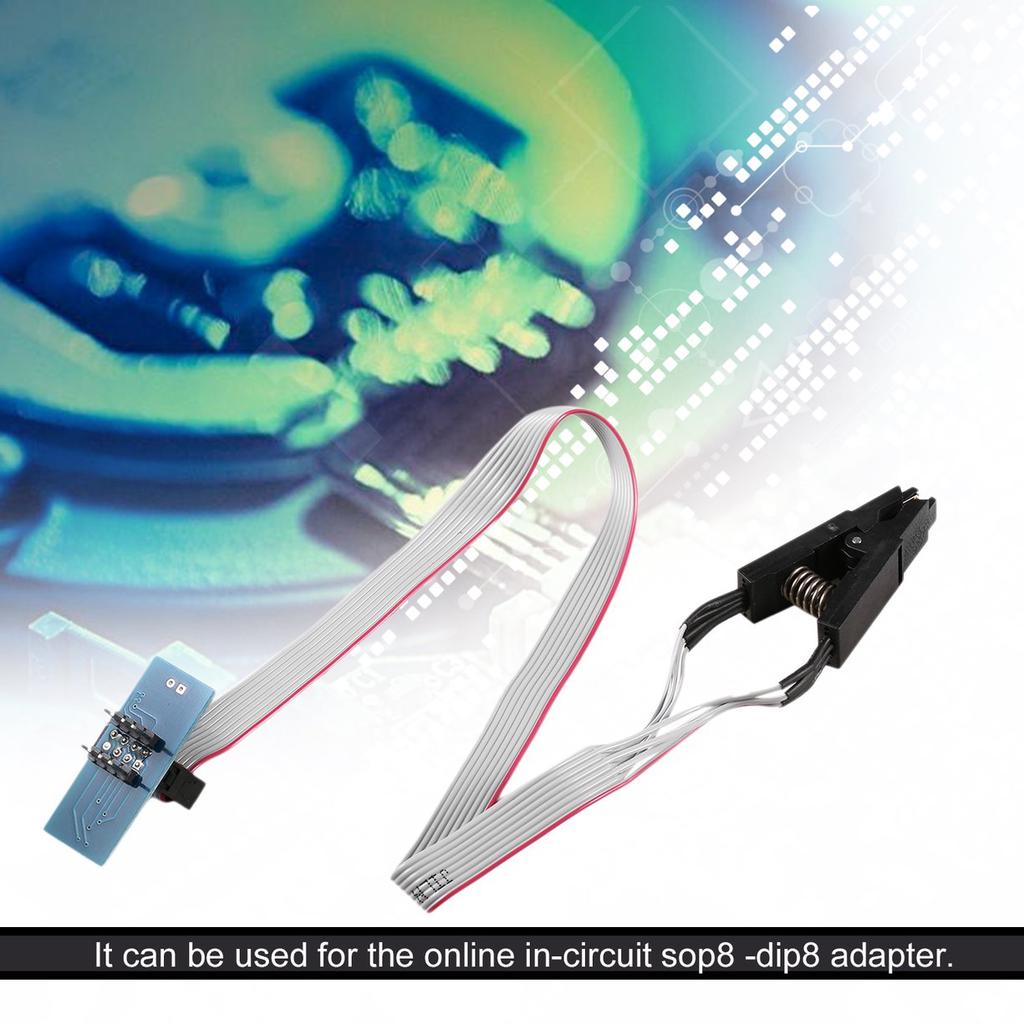 Buy Cc SOIC8 SOP8 Flash Chip IC Test Clips Socket Adpter BIOS/24/25/93 ...