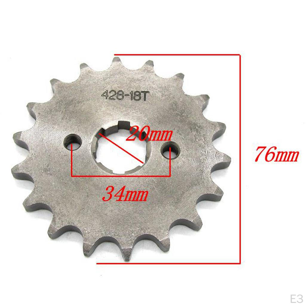 💰18T Teeth 20mm 428 Chain Front Sprocket Cog Pit Quad Dirt Bike ATV Buggy αγοράστε online — η ...