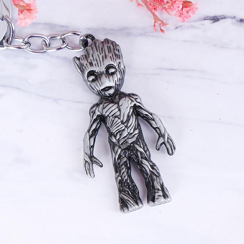 Marvel Avengers Guardians Of The Galaxy Groot Alloy Key Chains Keyring ...