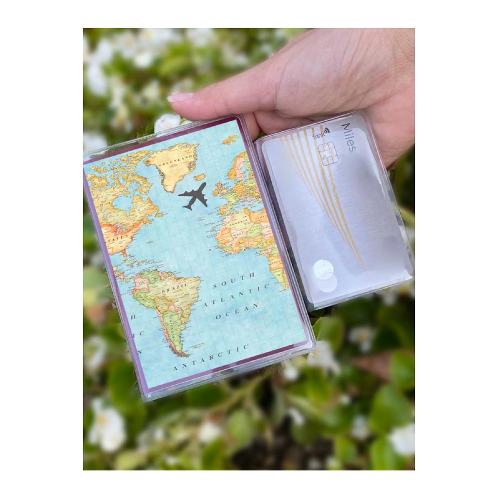 Cheap Map Patterned Universal Transparent Passport Cover Model Suitable ...