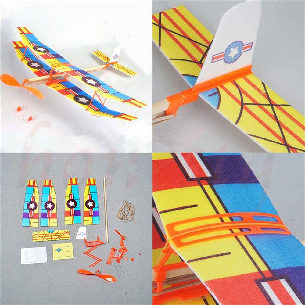 Buy Kids Rubber Band Elastic Powered Flying Toy Plane Glider at ...