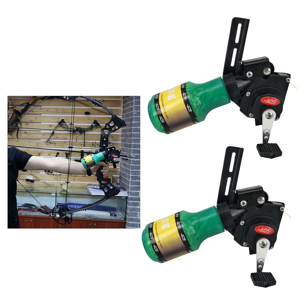 Buy 2x Bow Fishing Reel Fish Hunting Shooting Right Hand & Line 20m ...