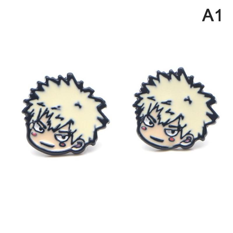 1Pair My Hero Academia Acrylic Earring Anime Stud Earrings Epoxy Resin ...