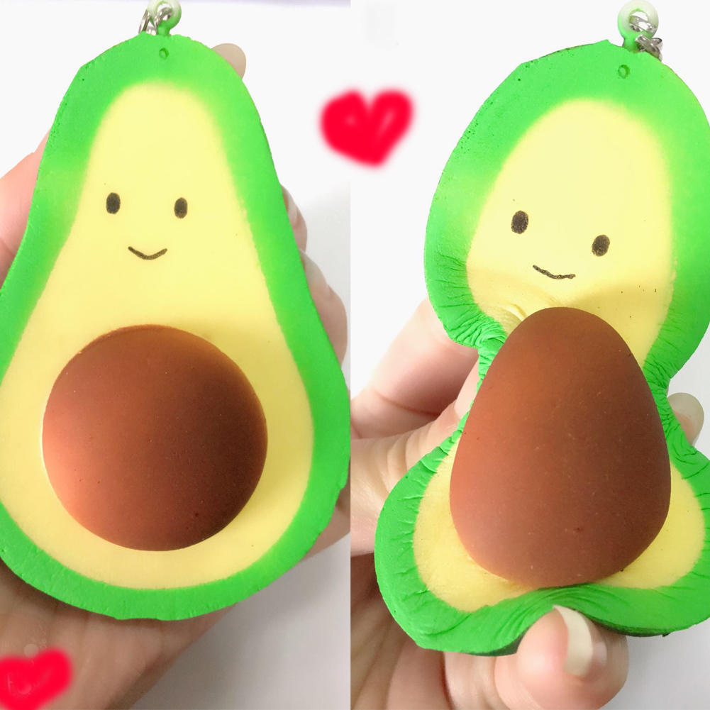Buy Fashion Avocado Fruit Key Chain Squishy Slow Rising Sweet Charm ...