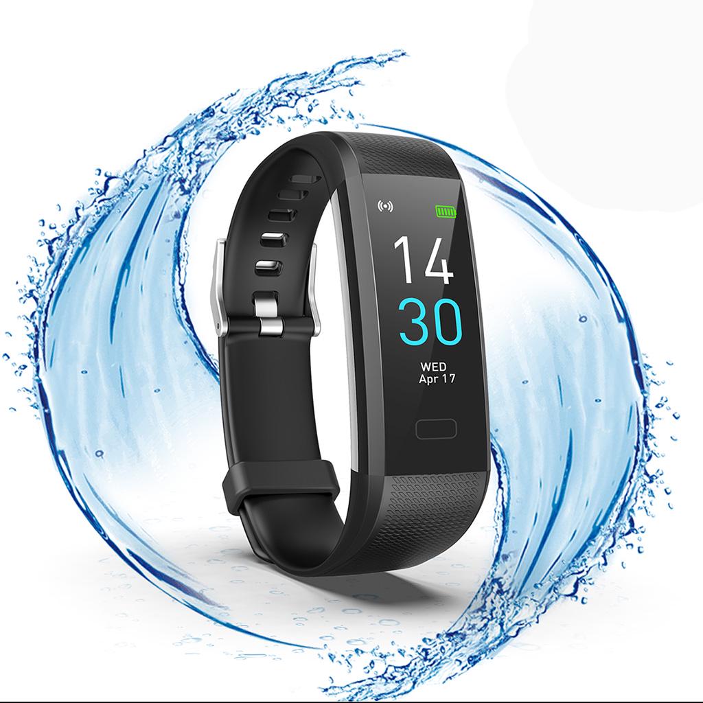 Buy S5 Sport Fitness Tracker Smart Heart Rate Monitor Wristband Black ...