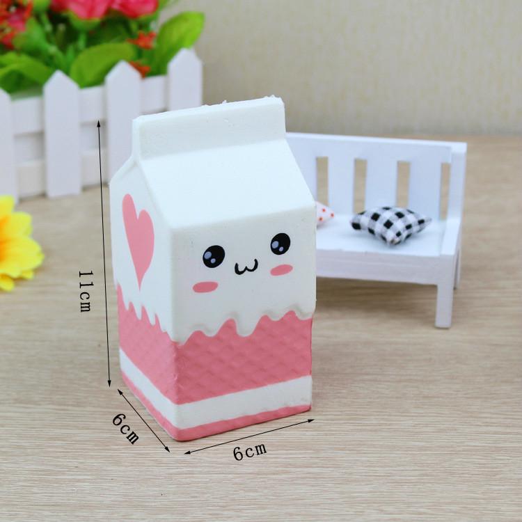 Buy Fashion Milk Box Carton Squishy Slow Rising Sweet Emoji Simulation ...