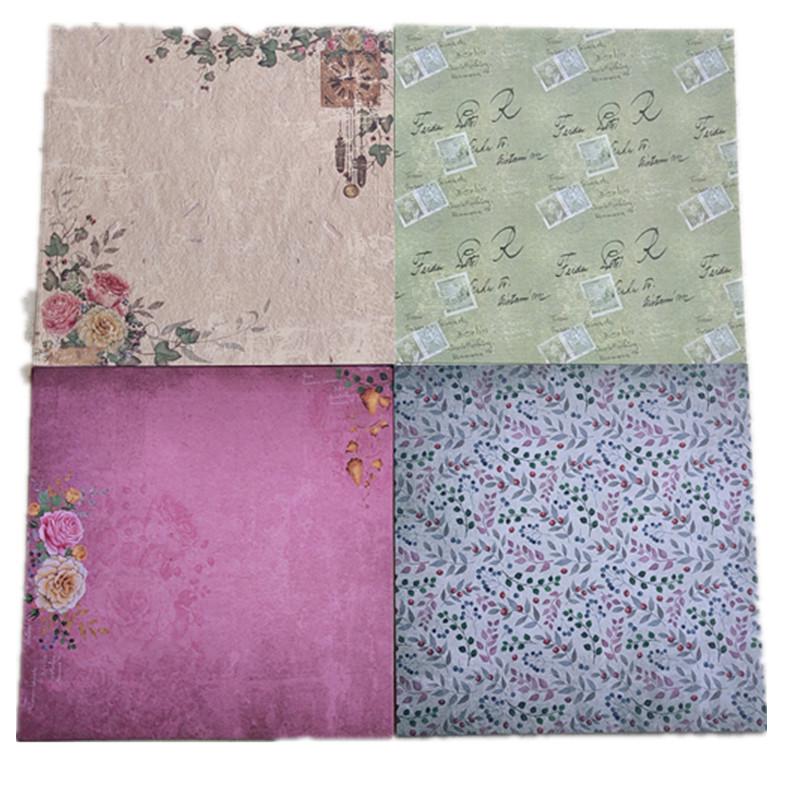 Buy 24 Sheets Craft Paper Pads Cutting Dies Art Background Origami ...