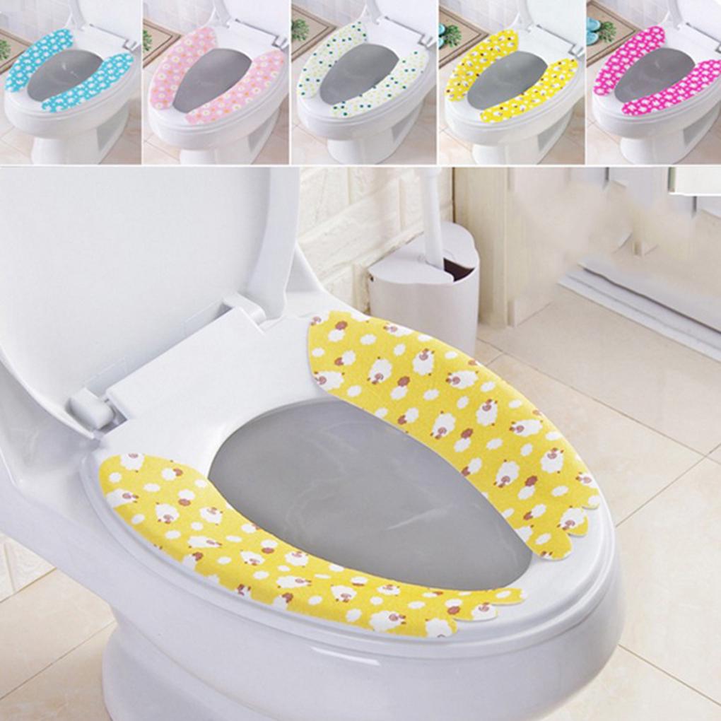 Bathroom Cartoon Printing Tailorability Stickup Toilet Pads Closetool ...