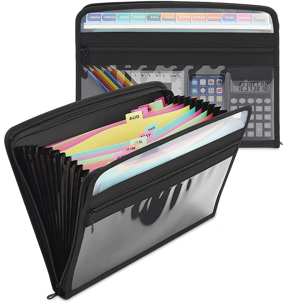 Satın alın Color File Folder With Zipper,13Pocket Expandable File ...