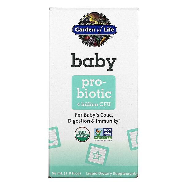 💰Kjøp Garden of Life, Baby, Probiotic, 4 Billion CFU, 1.9 fl oz ( 56 ml ...