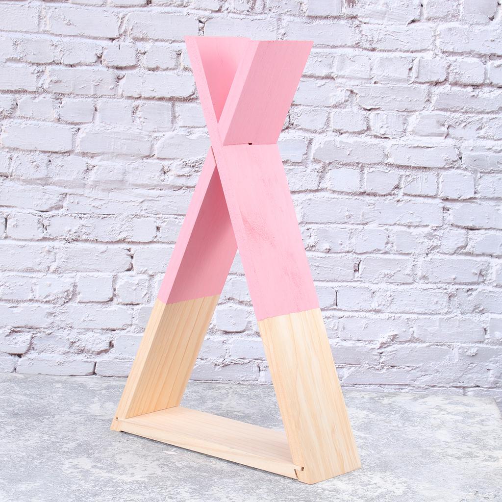 Buy X Triangle Shaped Wall Shelf Decorative Wall-mounted Storage Racks ...