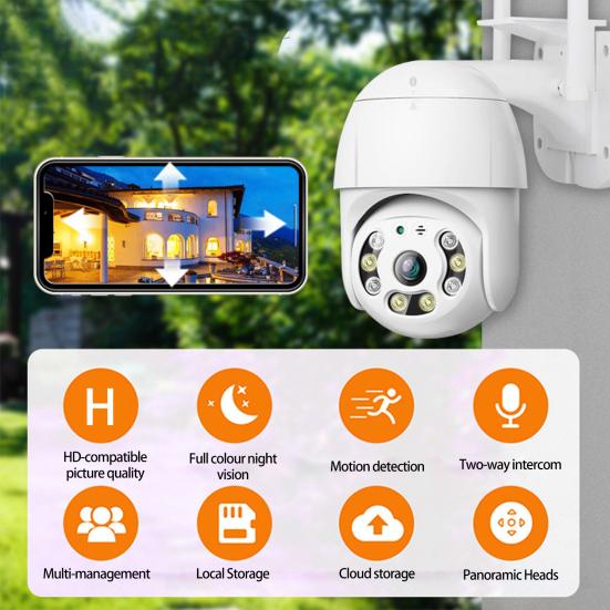 Satın alın A12 Professional 1080P Wireless WiFi Surveillance Camera ...
