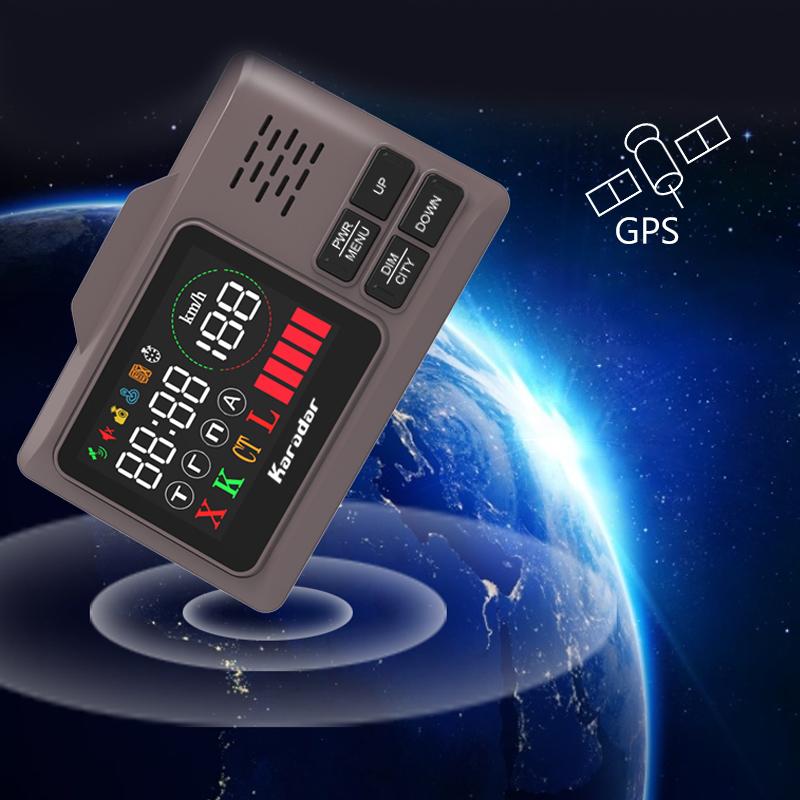 Detectores de radar Karadar G820STR Detector antirradar GPS LED 2 en 1 ...