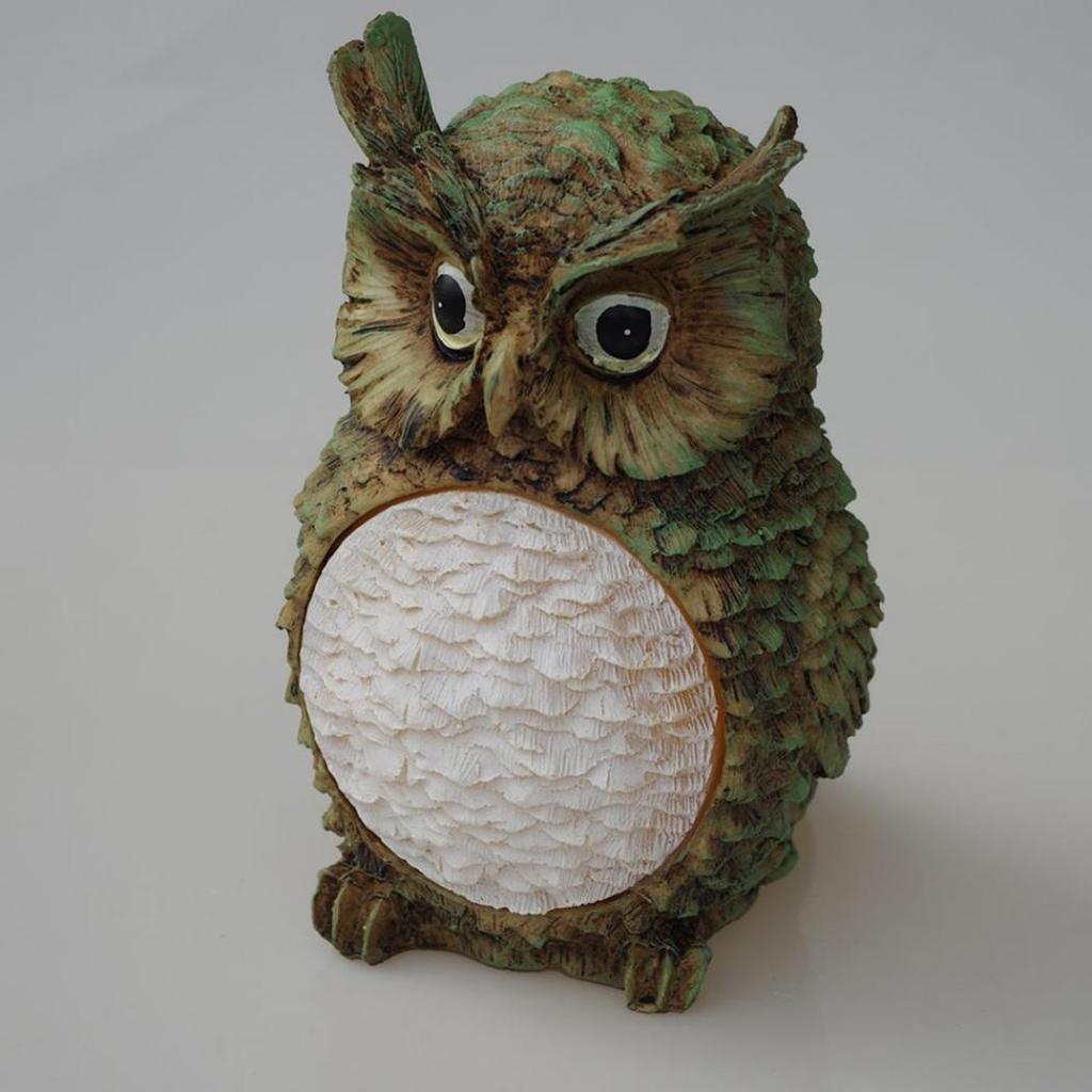 Buy Solar Owl Garden Yard Decorative Bird Night Light Outdoor Lighting ...