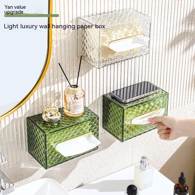 Buy New Punch-Free Paper Holder Creative Wall Hanging Paper Extraction ...