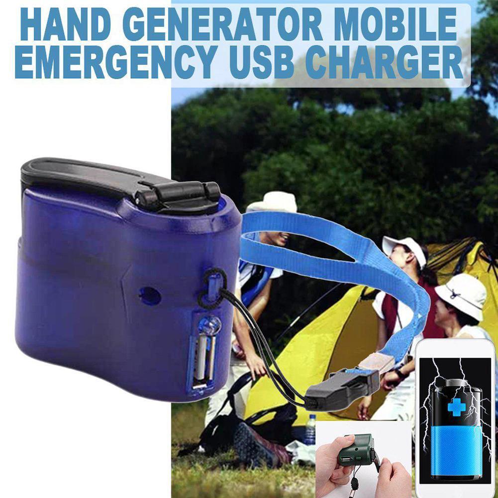 Emergency Power USB Hand Crank Phone Charger Manual Universal Mini ...
