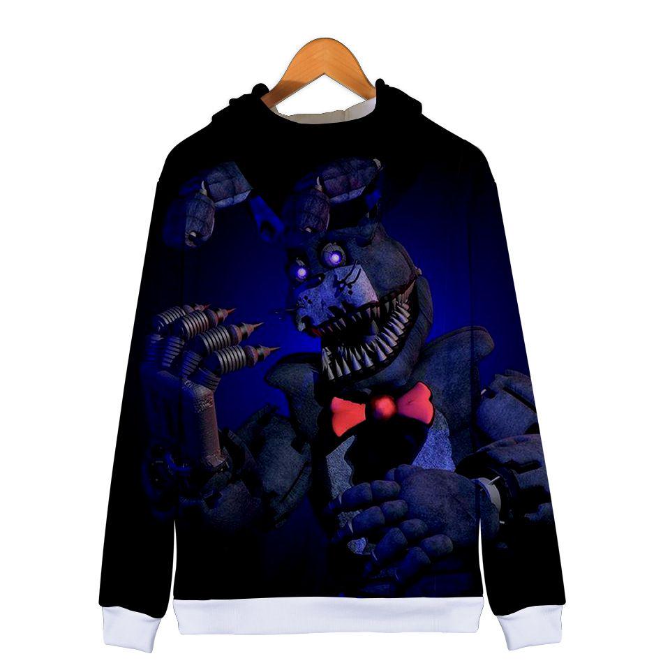 Buy FNAF Five Nights At Freddy's Zipper Jacket Hoodie Sweatshirt Adults ...