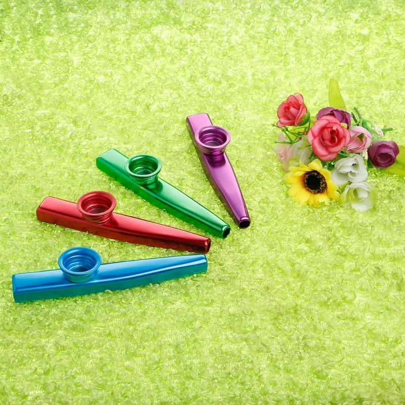 Buy Metal Kazoo Harmonica Mouth Flute Children Kids Party Gift Musical ...