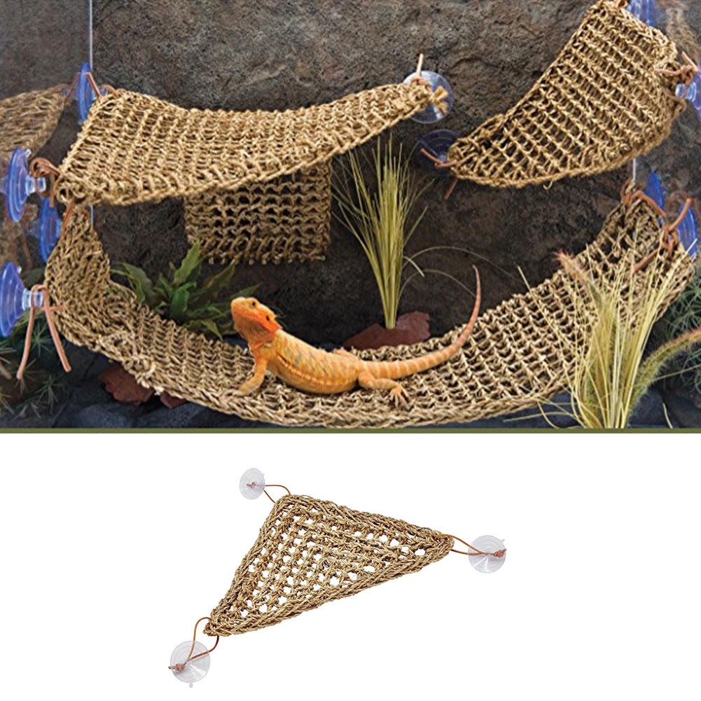 Buy Straw Lizard Hammock Lizard Straw Mat Lizard Nest Pet Reptiles ...