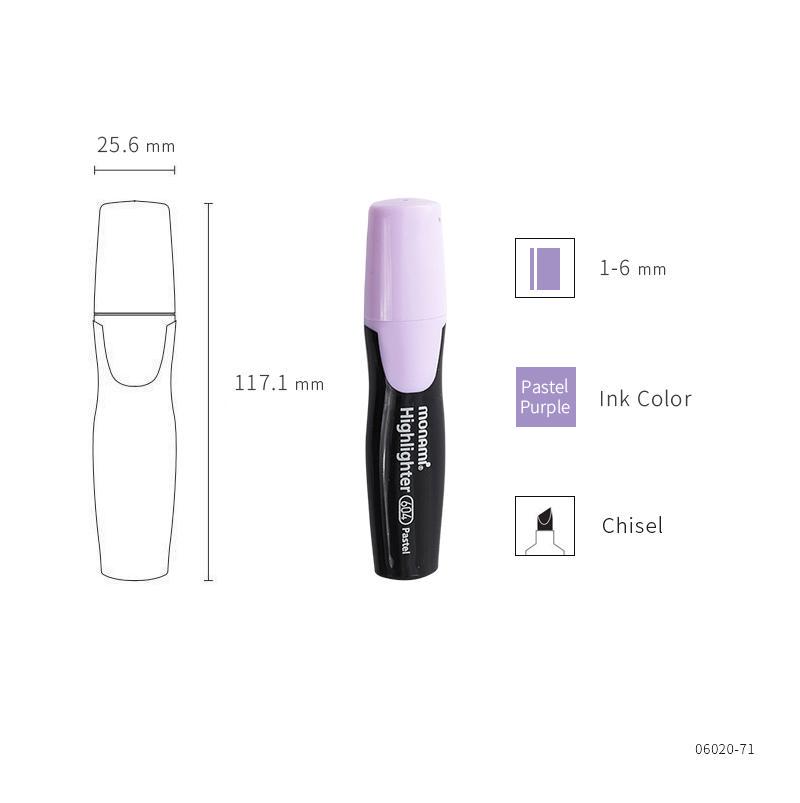 Buy Monami 604 Pastel Color Highlighter Pen Marker Liner Highlight ...