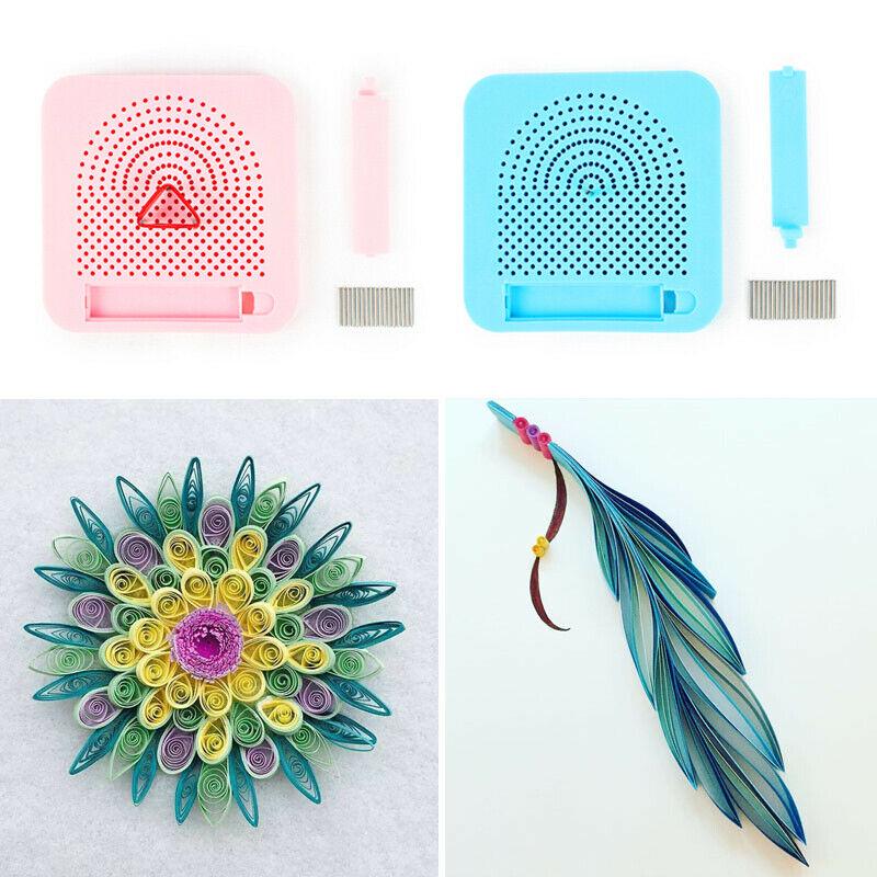 Buy Quilling Board with Pins Storage Light Grid Guide for Paper Craft ...
