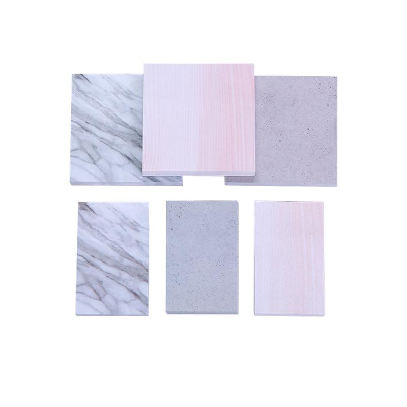 Buy Simple Marble Pattern Self Adhesive Memo Pad Sticky Notes School ...