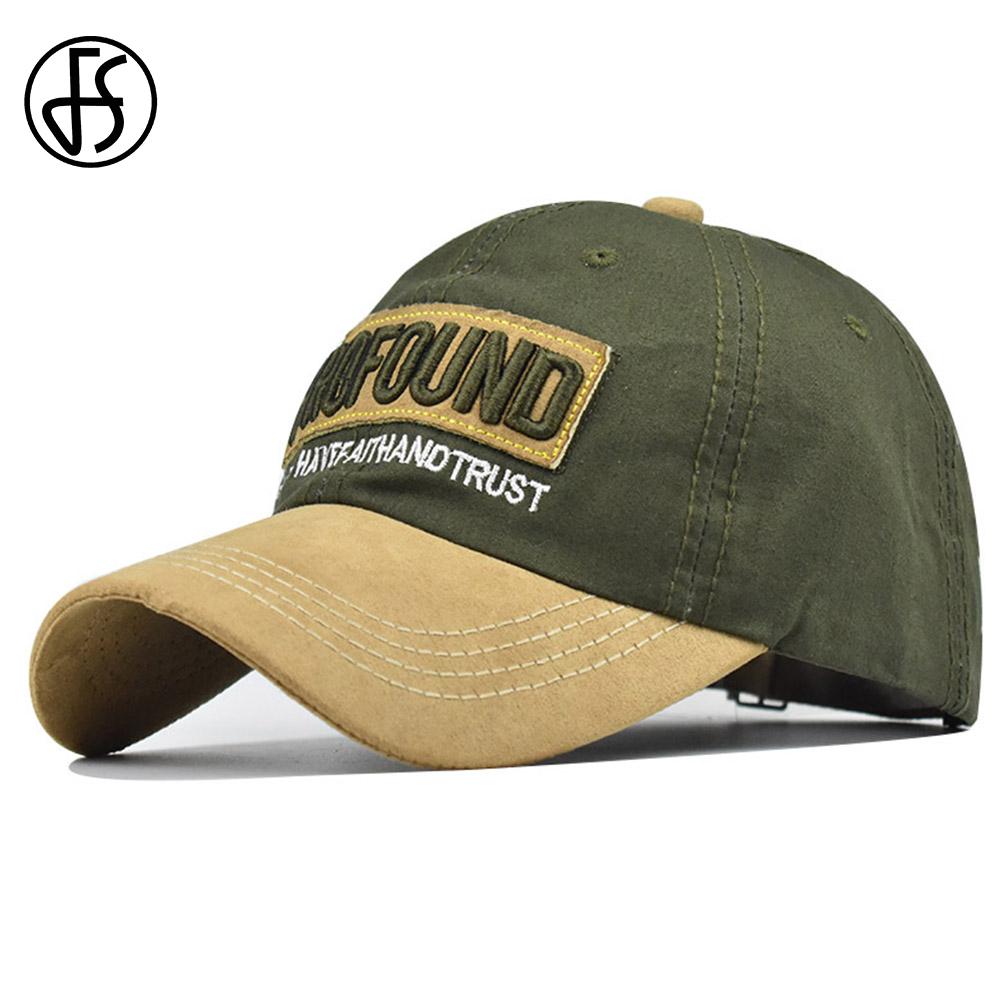 Satın alın FS Trendy Army Green Patchwork Snapback Baseball Cap For Men ...
