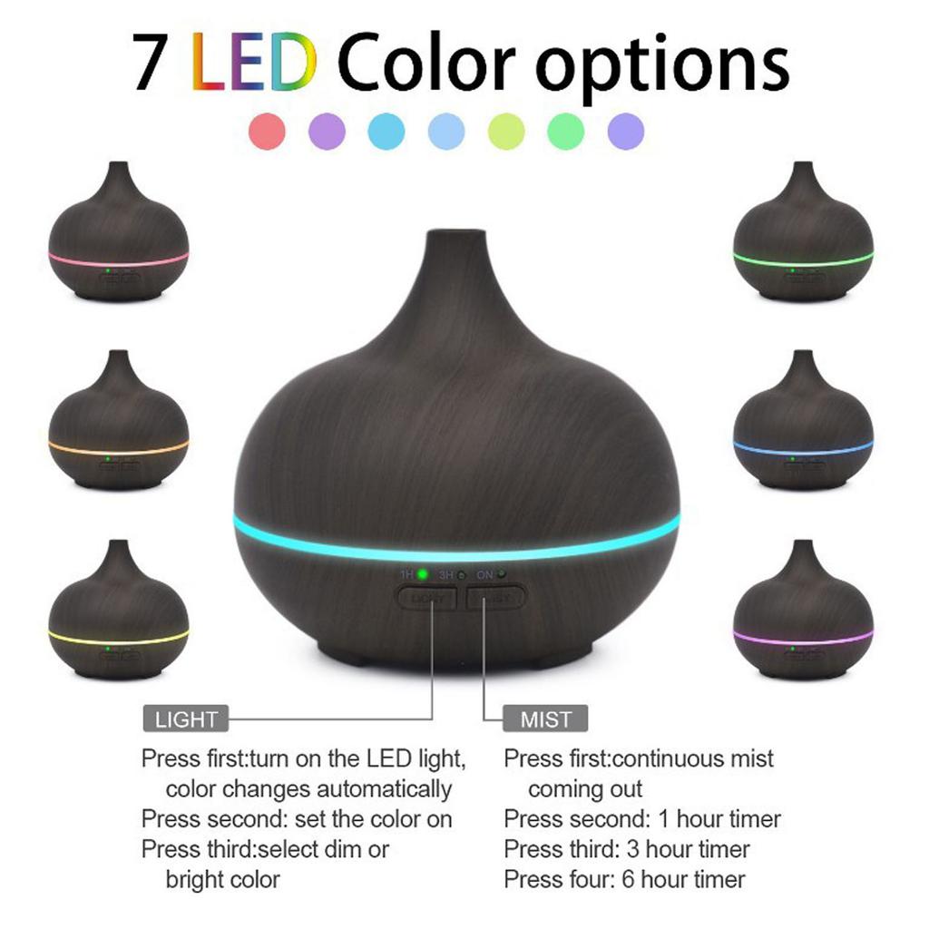 [MLS] Small Spike Wood Grain Aromatherapy Machine Home Aromatherapy ...