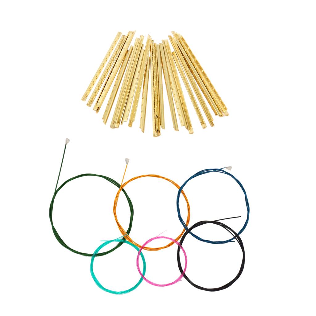 Buy Multi Colored Nylon Classical Guitar Strings with Fretwires at ...