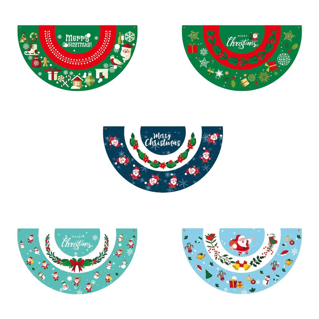Satın alın Half Fan Flag Banner Outdoor Christmas Garden Bedroom Decor ...