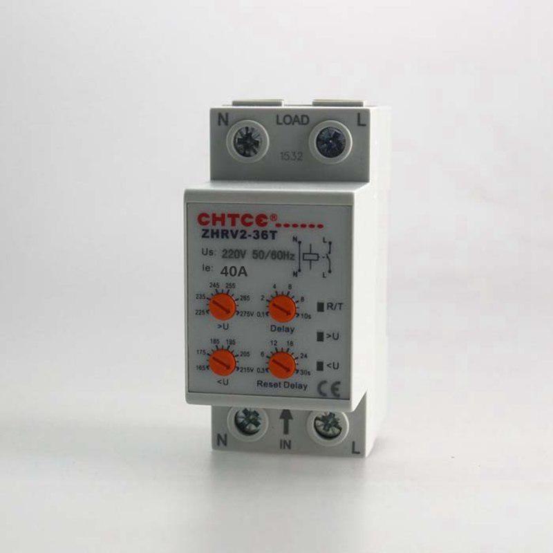 40A 220V Din Rail Household Self-resetting Over And Under Voltage ...