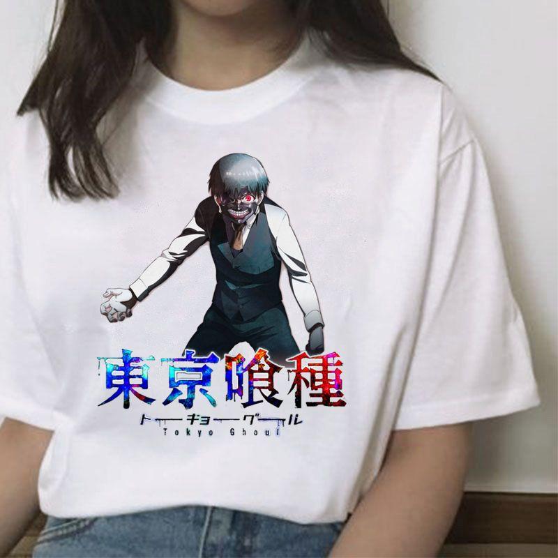 Buy Tokyo Ghoul Printed Tshirt Ladies Tee Shirt Women Female Tops ...