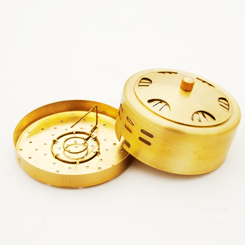 Copper Moxibustion Box High Quality Chinese Moxa Gold Heating Therapy ...