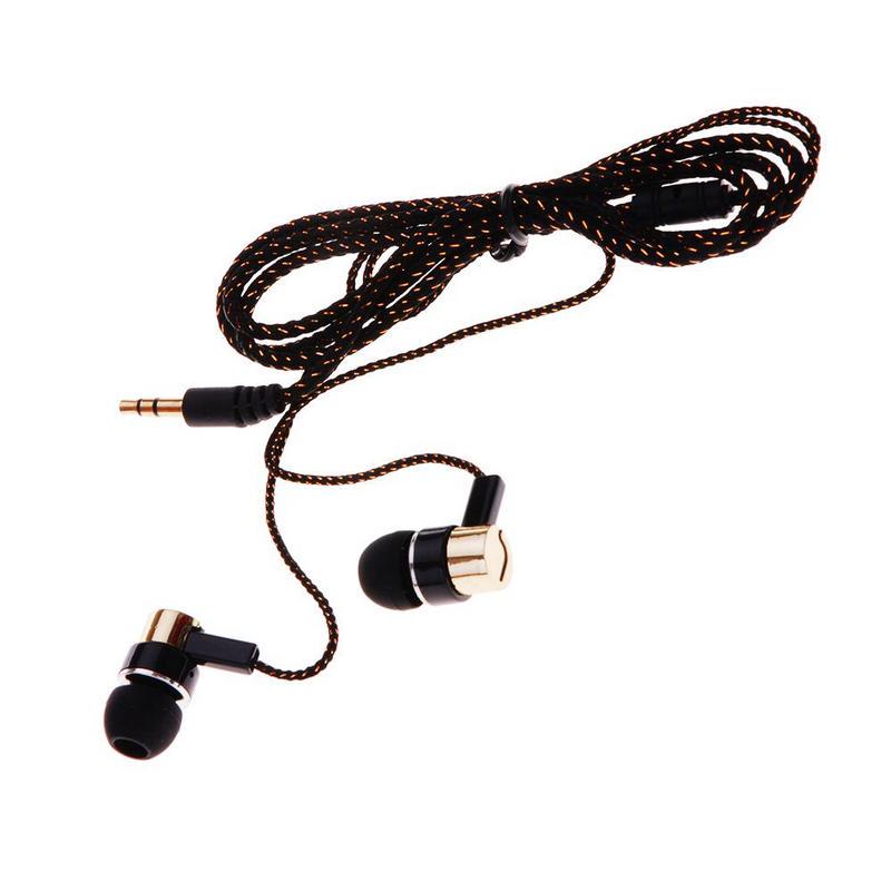 Buy Fashionable In-Ear Stereo Earphone Braided Wire Headset at ...